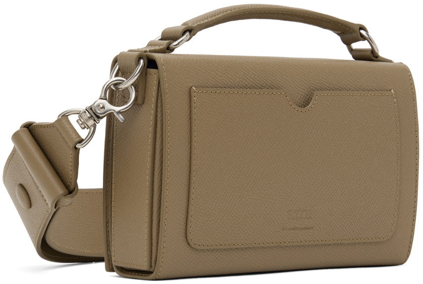 AMI Paris Taupe Ami de Coeur Lunch Box Bag AMI