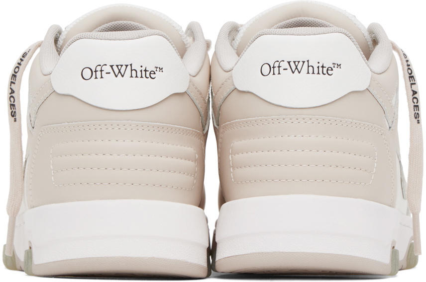 Off-White Beige & White Out Of Office Sneakers Off-White