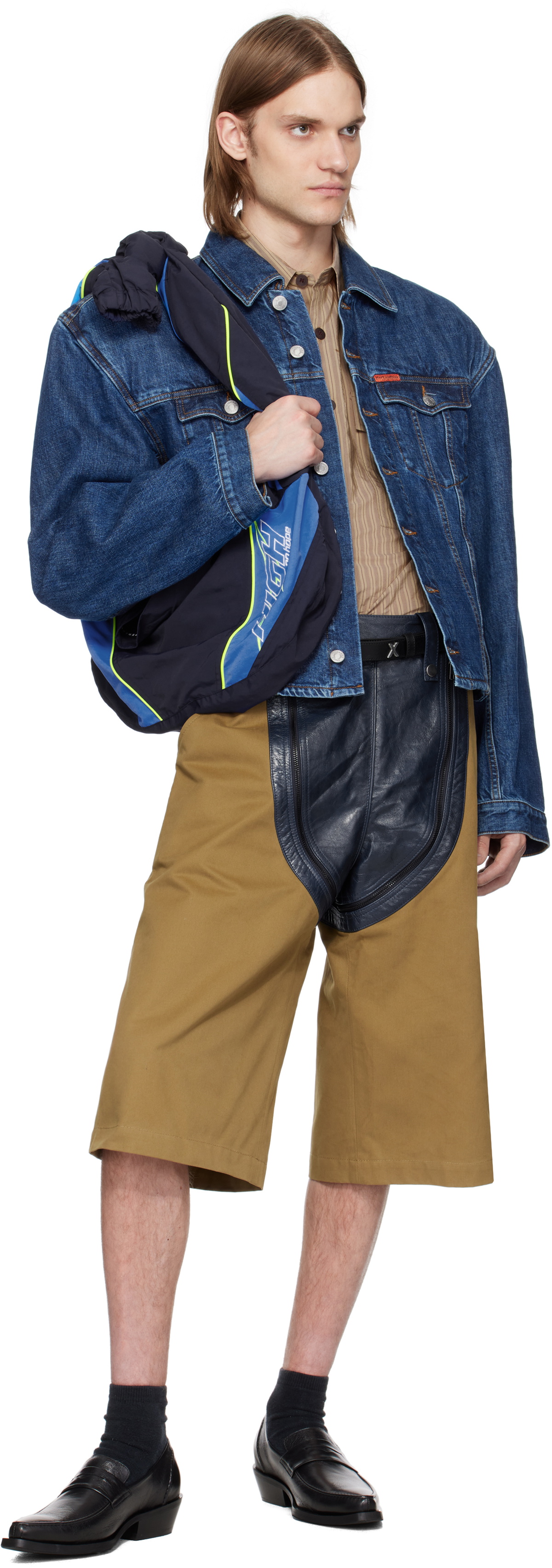 Martine Rose Blue & Navy Track Jacket Tote Martine Rose