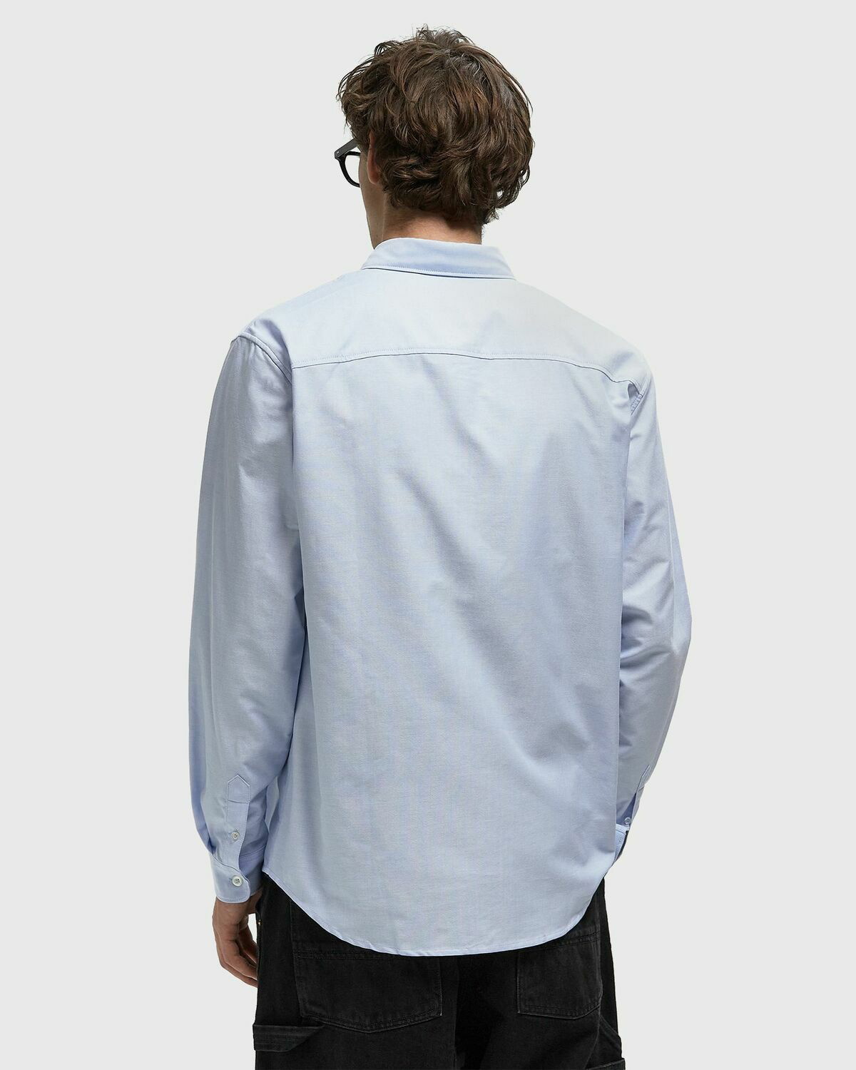 A.P.C. OXFORD BIOLOGIQUELOGIQUE Blue Mens Longsleefe A.P.C.