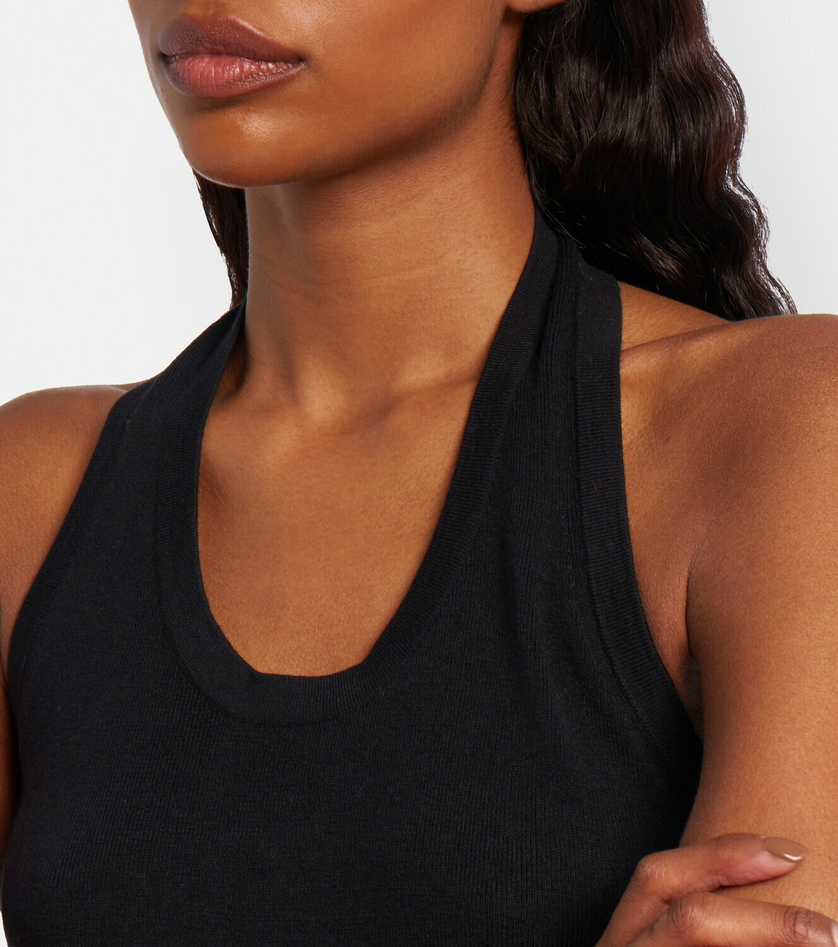 Extreme Cashmere Jerry halterneck cotton and cashmere top extreme cashmere