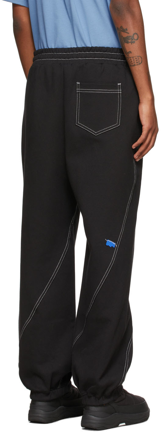 ADER error Black Denim Stitch Lounge Pants ADER error