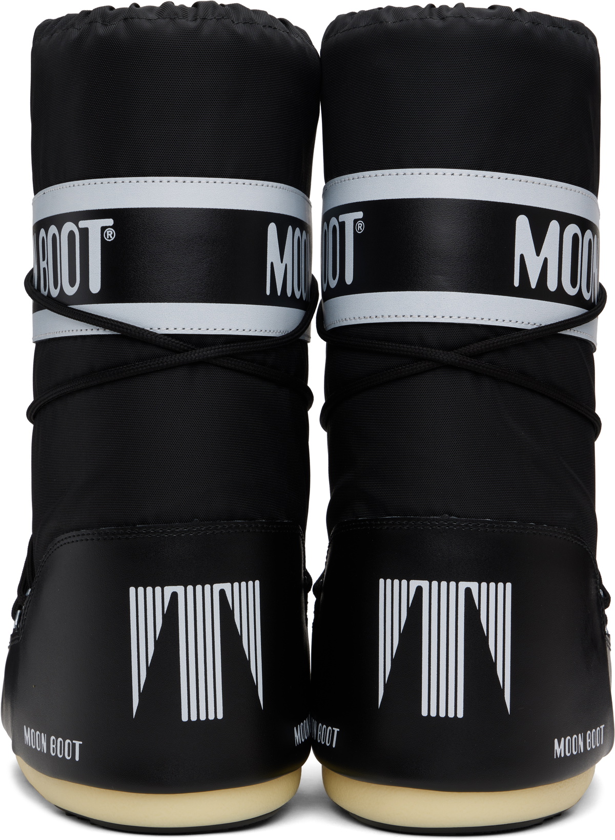 Moon Boot Black Icon Nylon Tall Boots Moon Boot