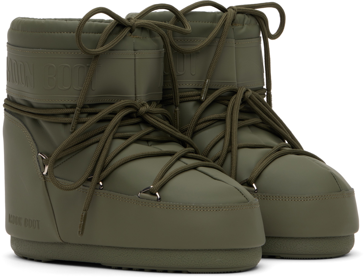 Moon Boot Khaki Icon Low Rubber Boots Moon Boot