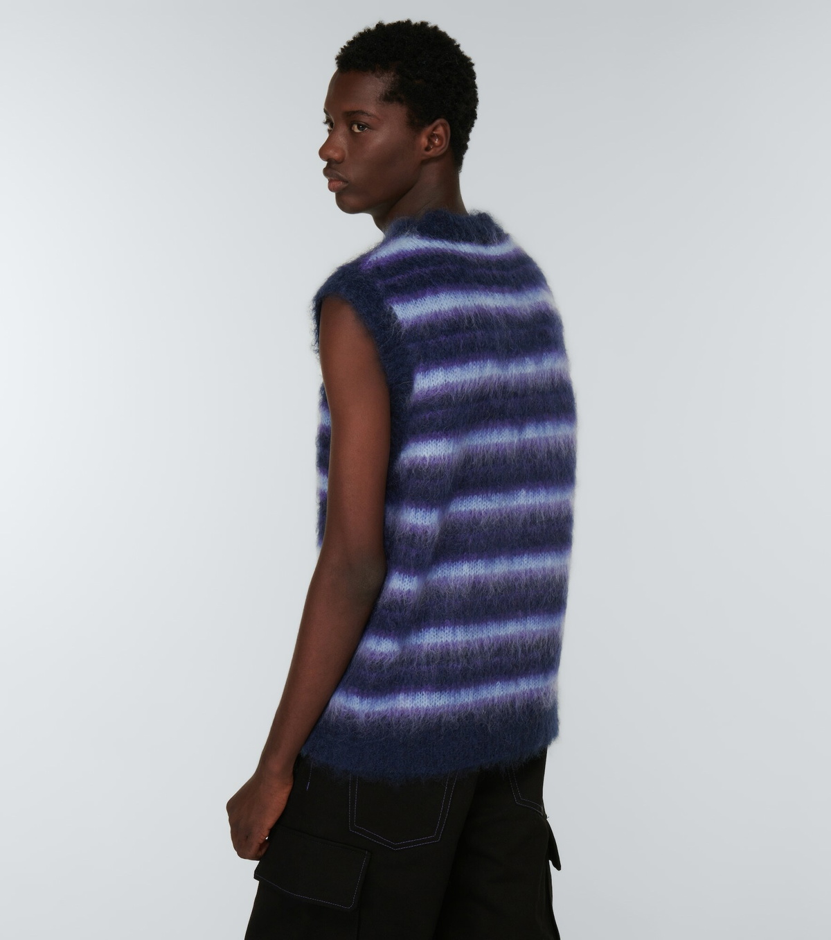 Marni - Striped mohair-blend sweater vest Marni