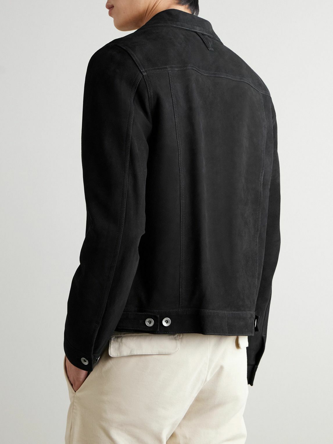 Valstar - Davis Suede Trucker Jacket - Blue Valstarino