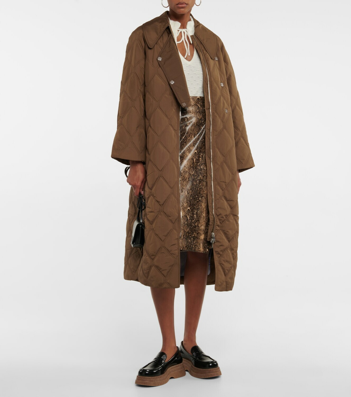 Ganni - Oversized quilted coat GANNI