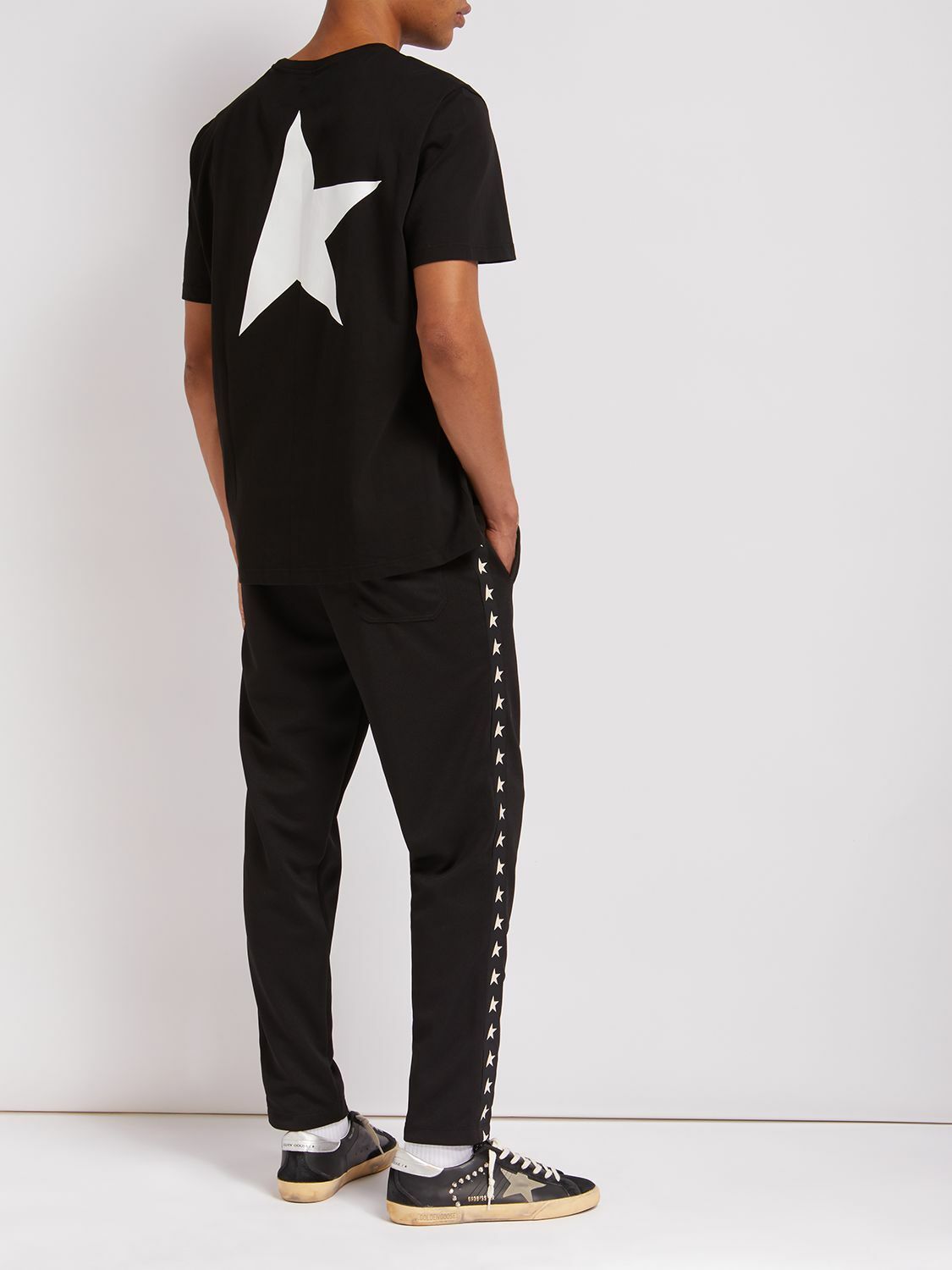 GOLDEN GOOSE - Logo Cotton Jersey T-shirt Golden Goose Deluxe Brand