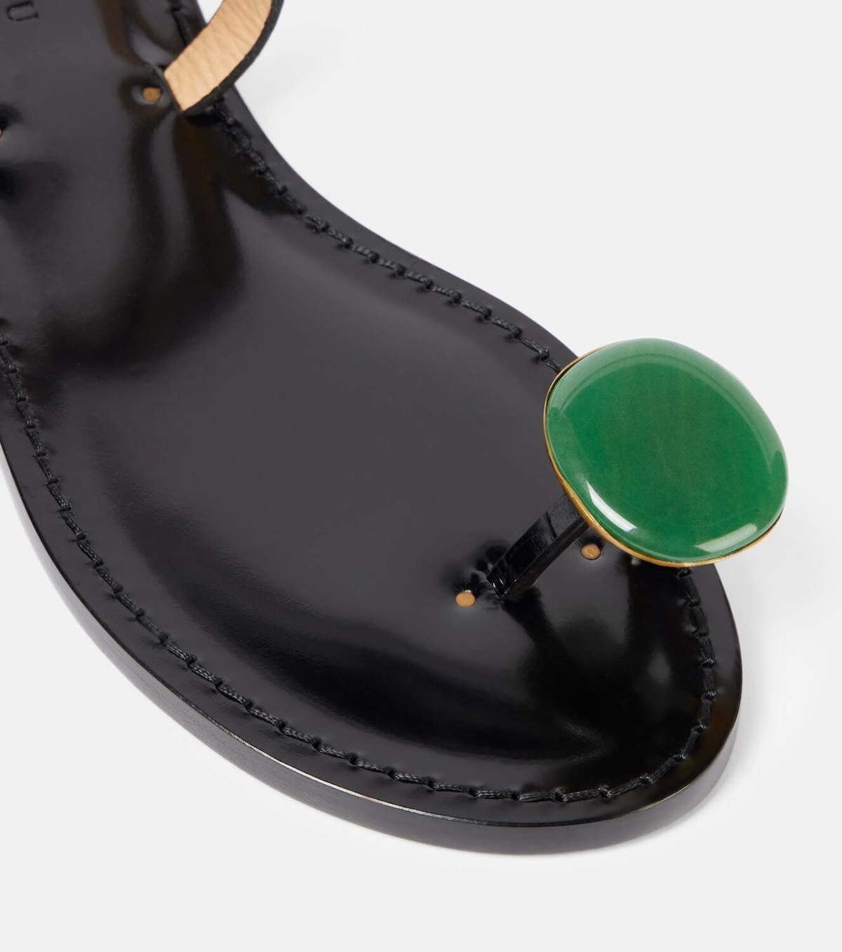 Amanu Kigali embeliished leather sandals Amanu