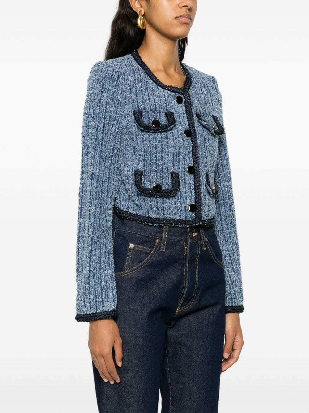 SELF PORTRAIT - Cotton Cropped Jacket Self-Portrait