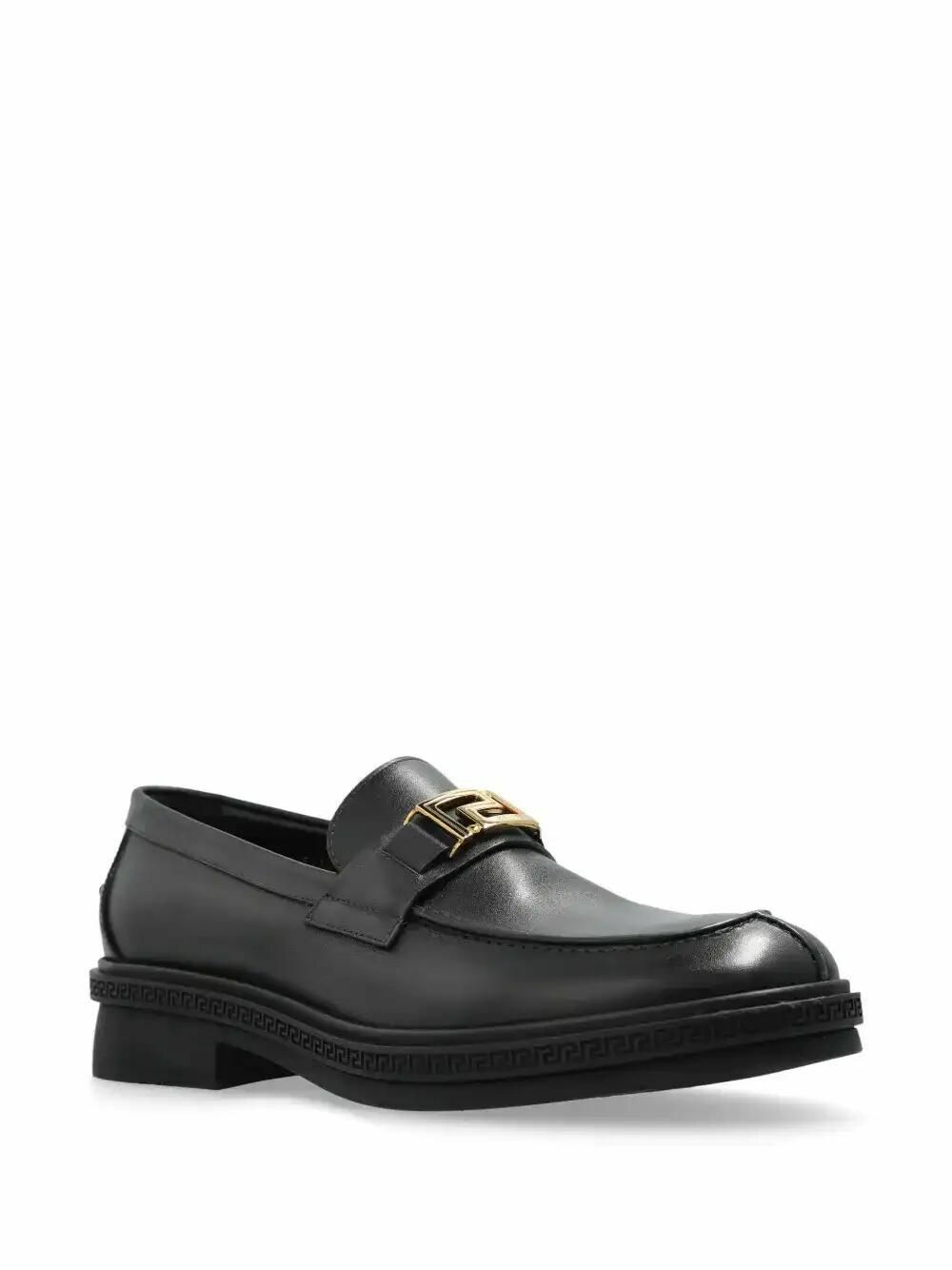 Versace Buckle-Detail Loafers Versace