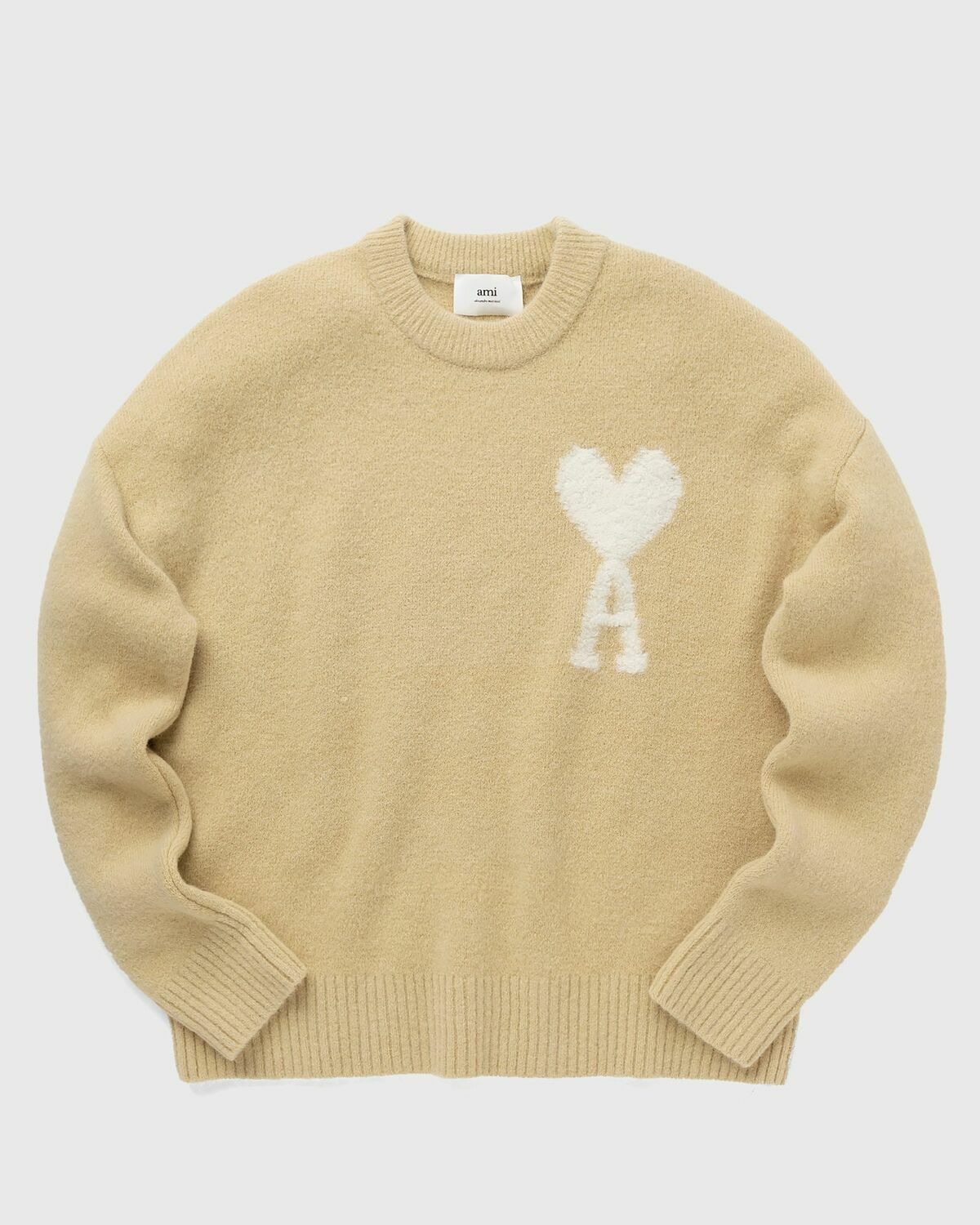 Ami Paris Off White Adc Sweater Beige Pullovers AMI