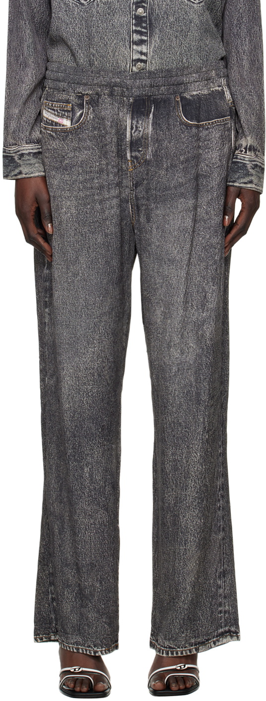 Diesel Gray P-Fergy-A Lounge Pants Diesel