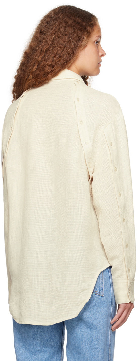 Eckhaus Latta Off-White Button Down Shirt Eckhaus Latta