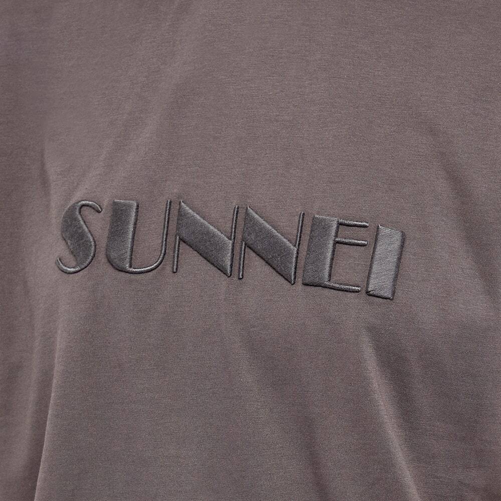 Sunnei Women's Classic Big Logo T-Shirt in Dark Grey Sunnei