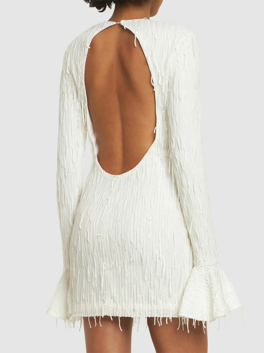 ROTATE Rosita Open Back Mini Dress ROTATE Birger Christensen