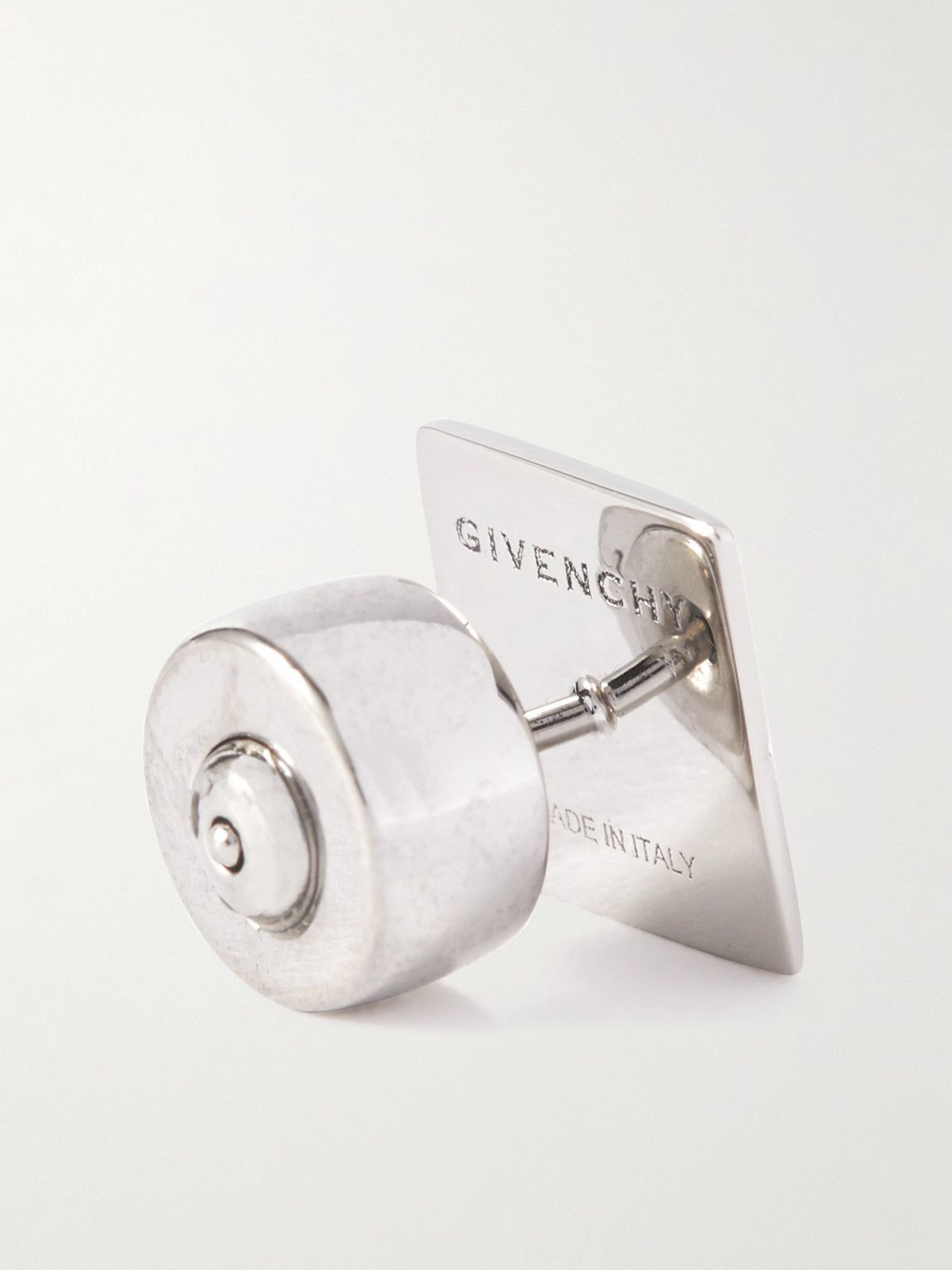 Givenchy - 4G Logo-Engraved Silver-Tone Earrings Givenchy