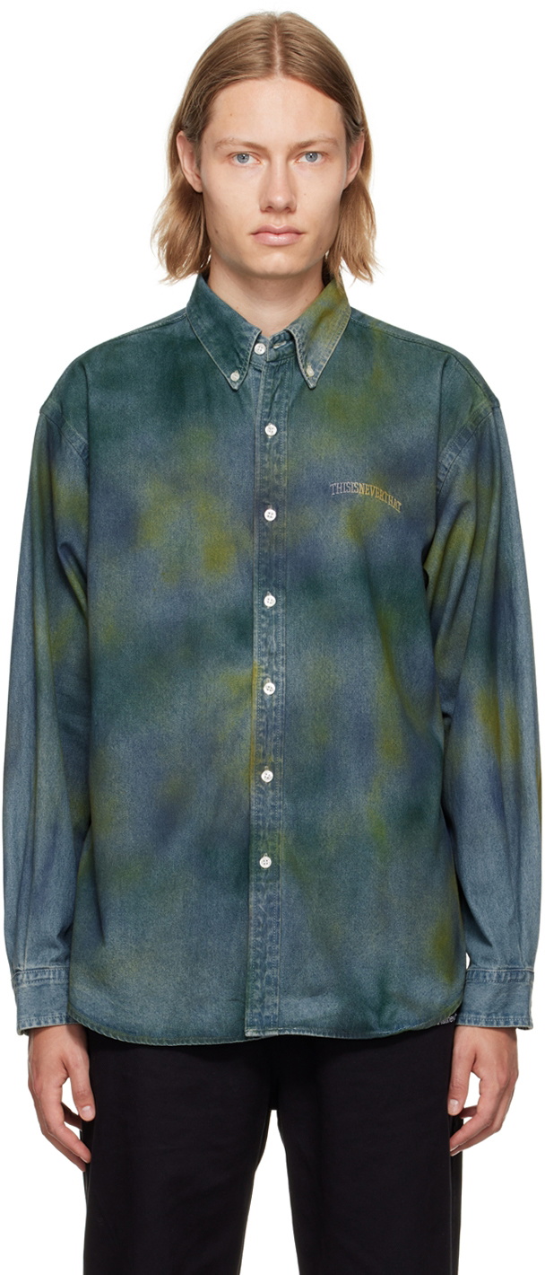 thisisneverthat Blue Cotton Shirt thisisneverthat