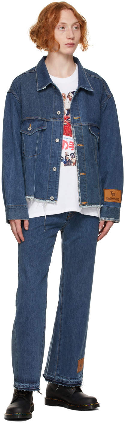 Doublet White Retro Poster Embroidery T-Shirt Doublet