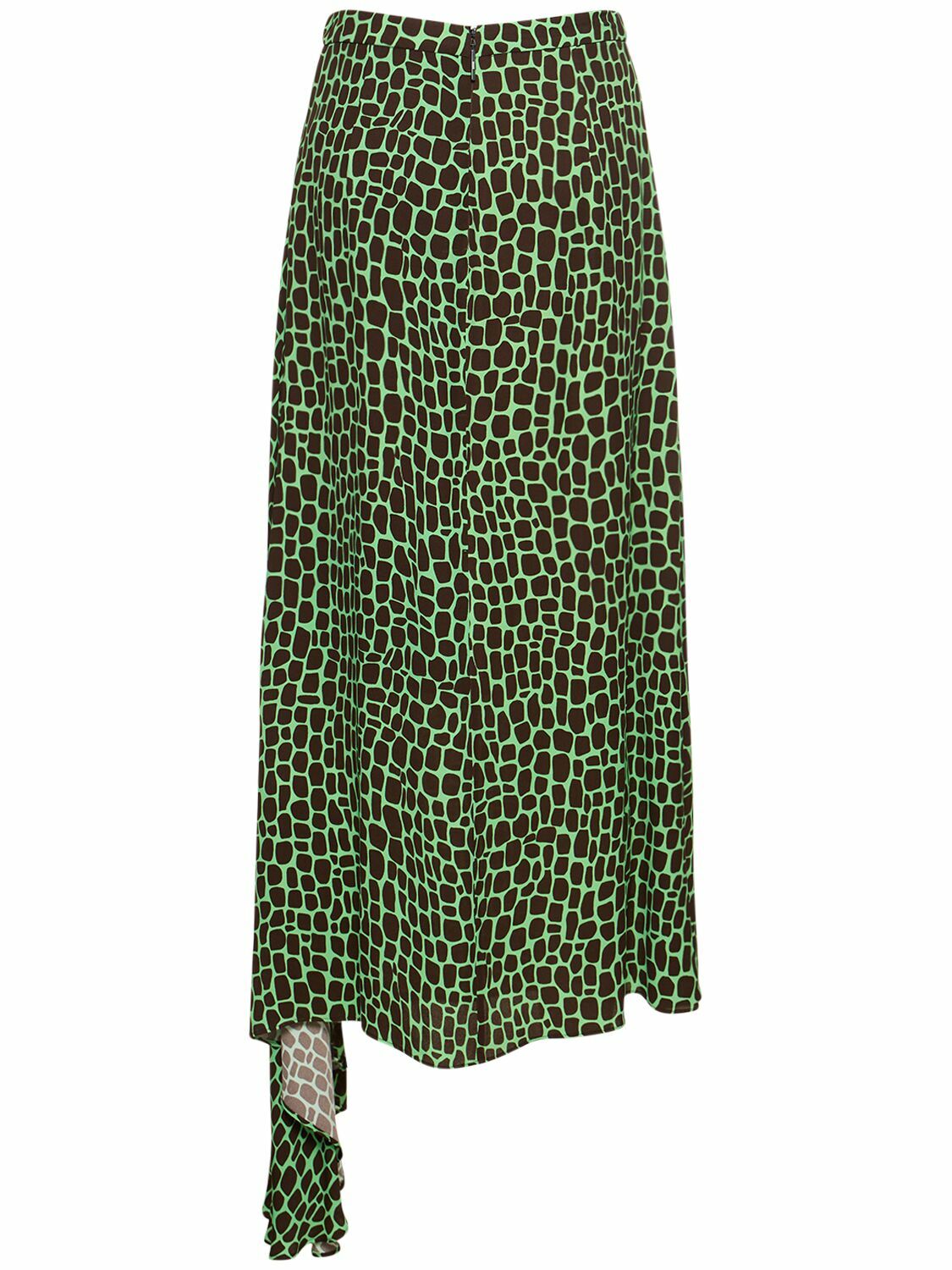 MSGM - Printed Viscose Midi Skirt MSGM