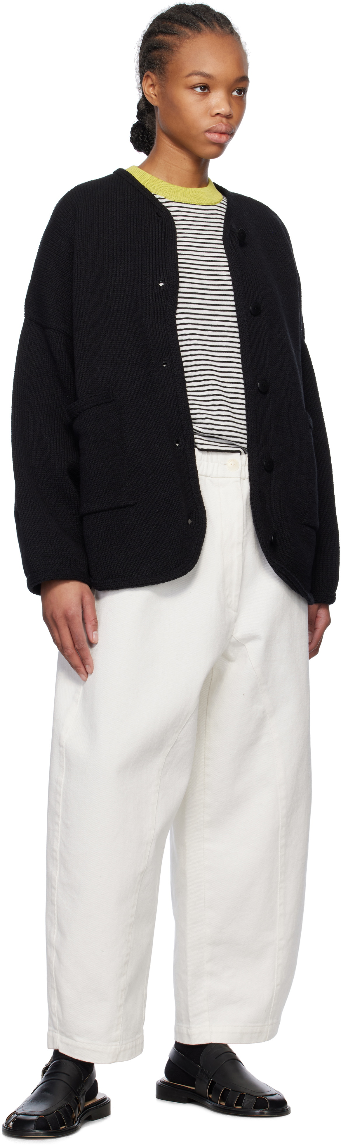 Cordera Black Cotton Cardigan CORDERA