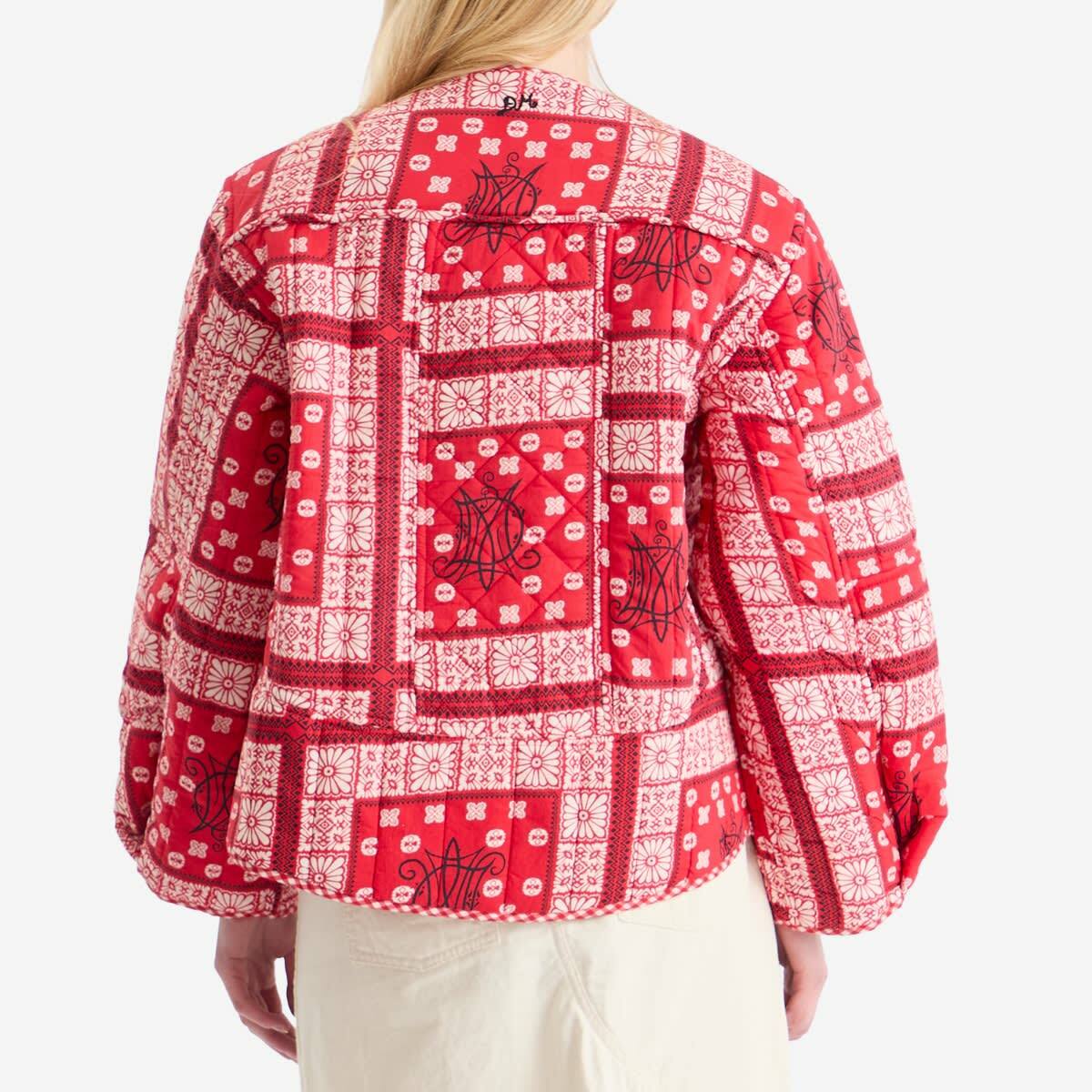 Damson Madder Women's Macy Reversible Jacket in Red Damson Madder