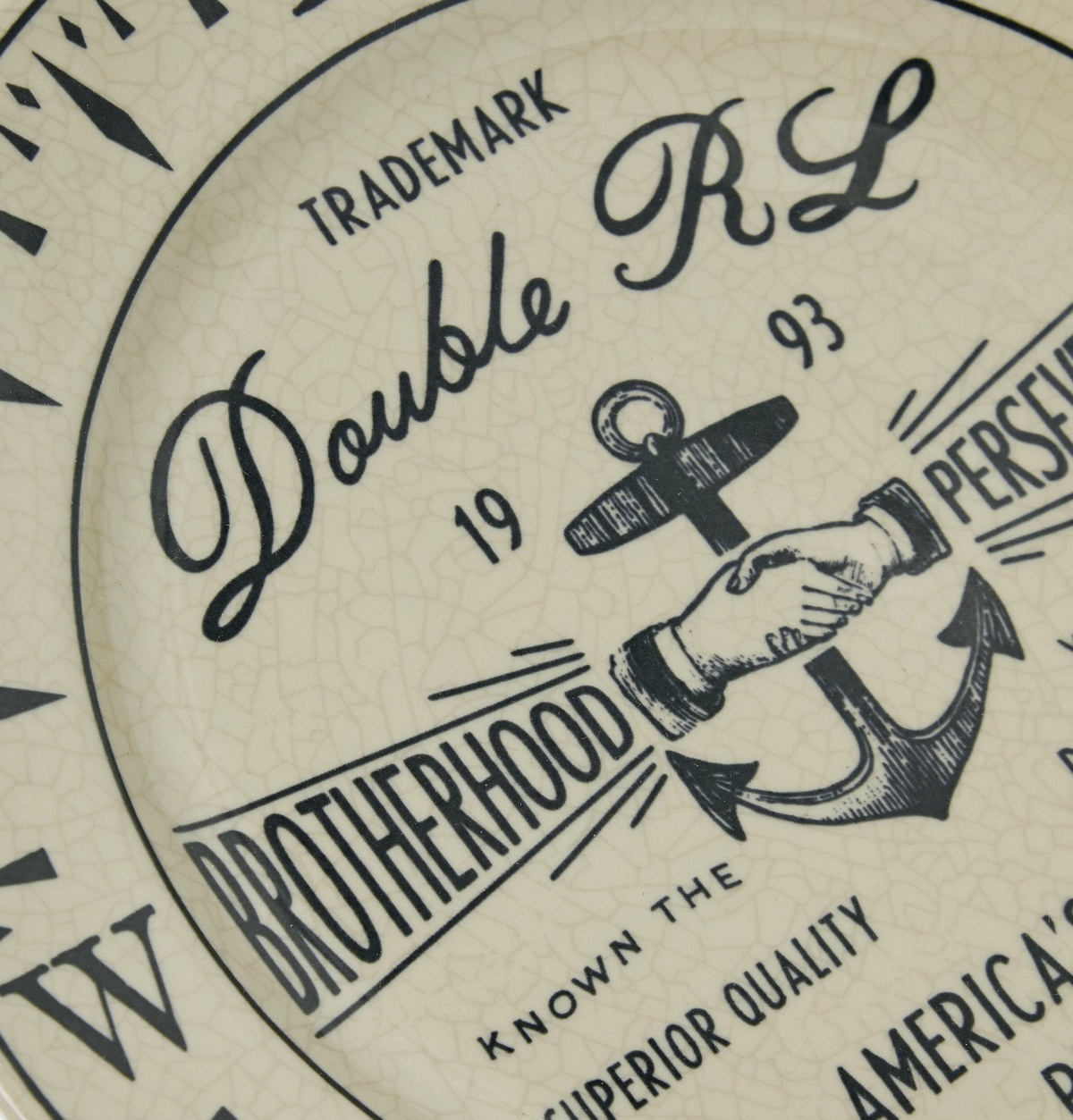 RRL - Logo-Print Stoneware Souvenir Plate - Neutrals RRL