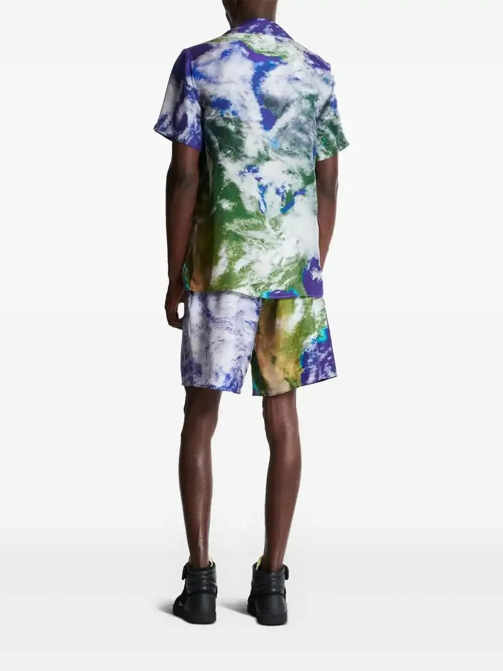 Balmain Earth-Print Shirt Balmain