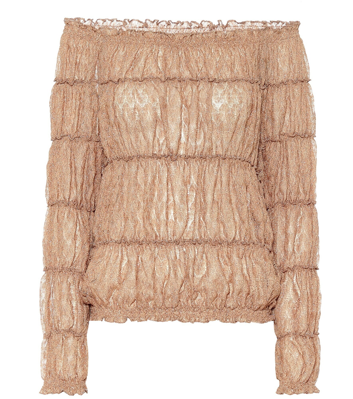 Missoni - Metallic knit off-shoulder blouse Missoni