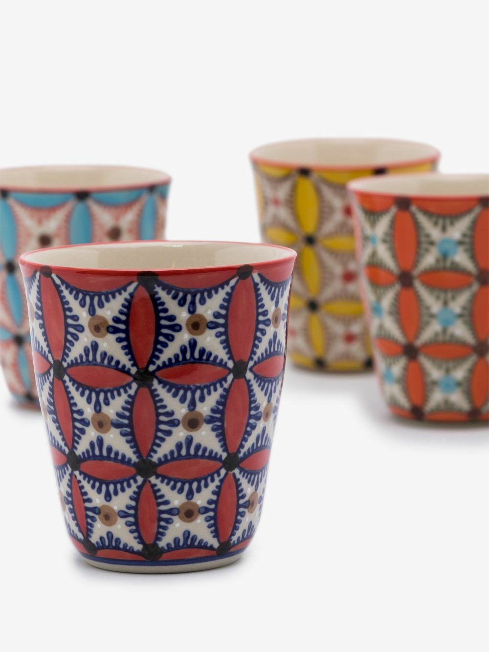 POLSPOTTEN Multicolour Hippy Cup Set POLSPOTTEN