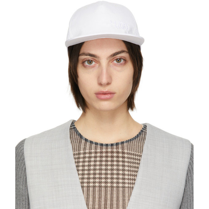 MM6 Maison Margiela White Logo Cap MM6 Maison Margiela