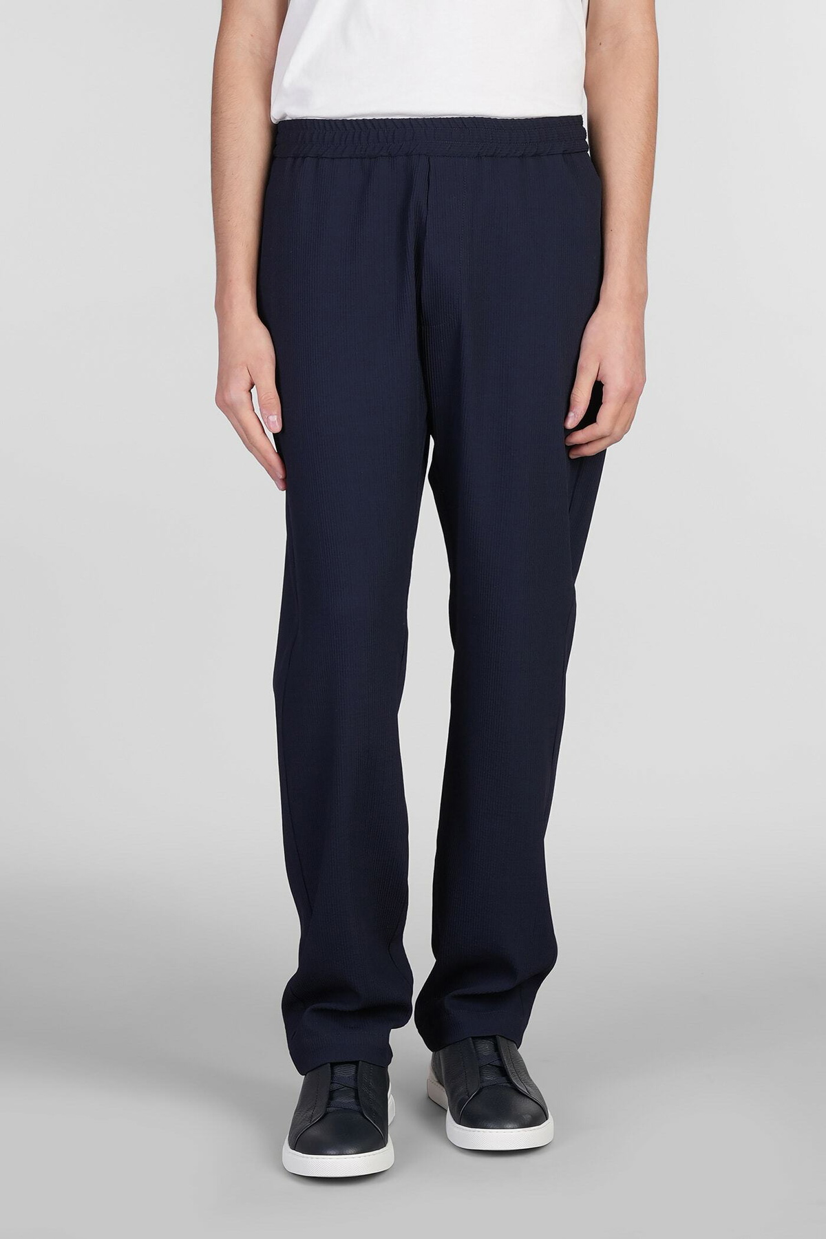 Barena Riobarbo Pants In Blue Wool Barena