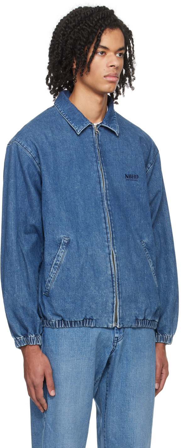 Neighborhood Navy Zip Denim Jacket Neighborhood