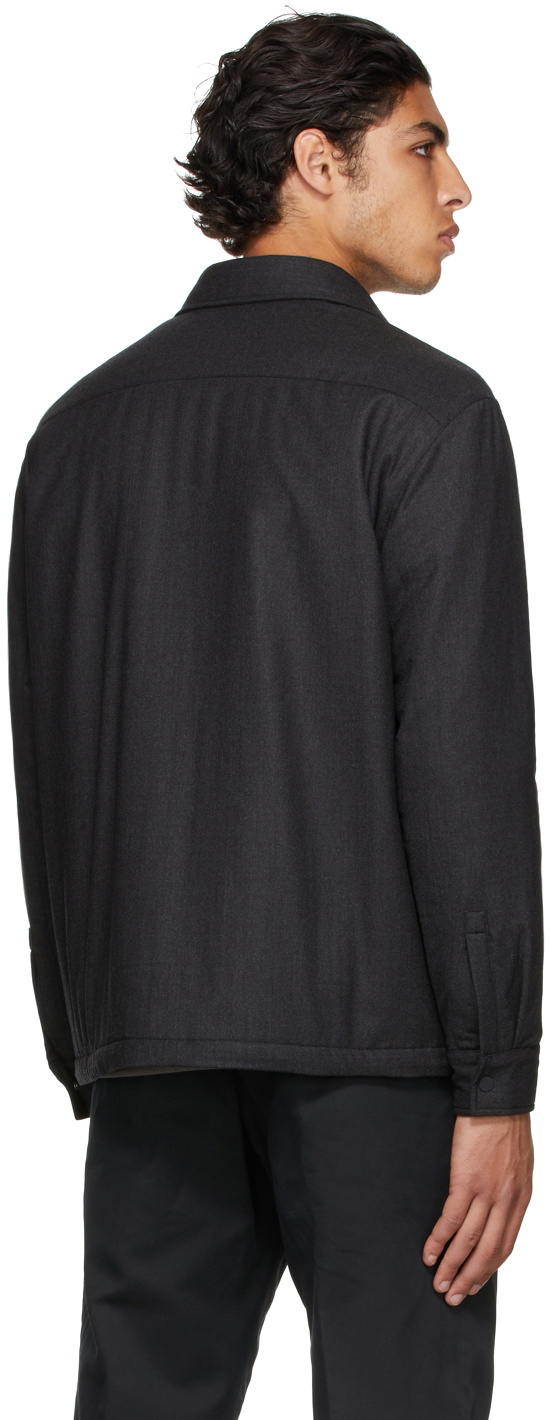 Dunhill Grey Insulated D Series Overshirt Dunhill