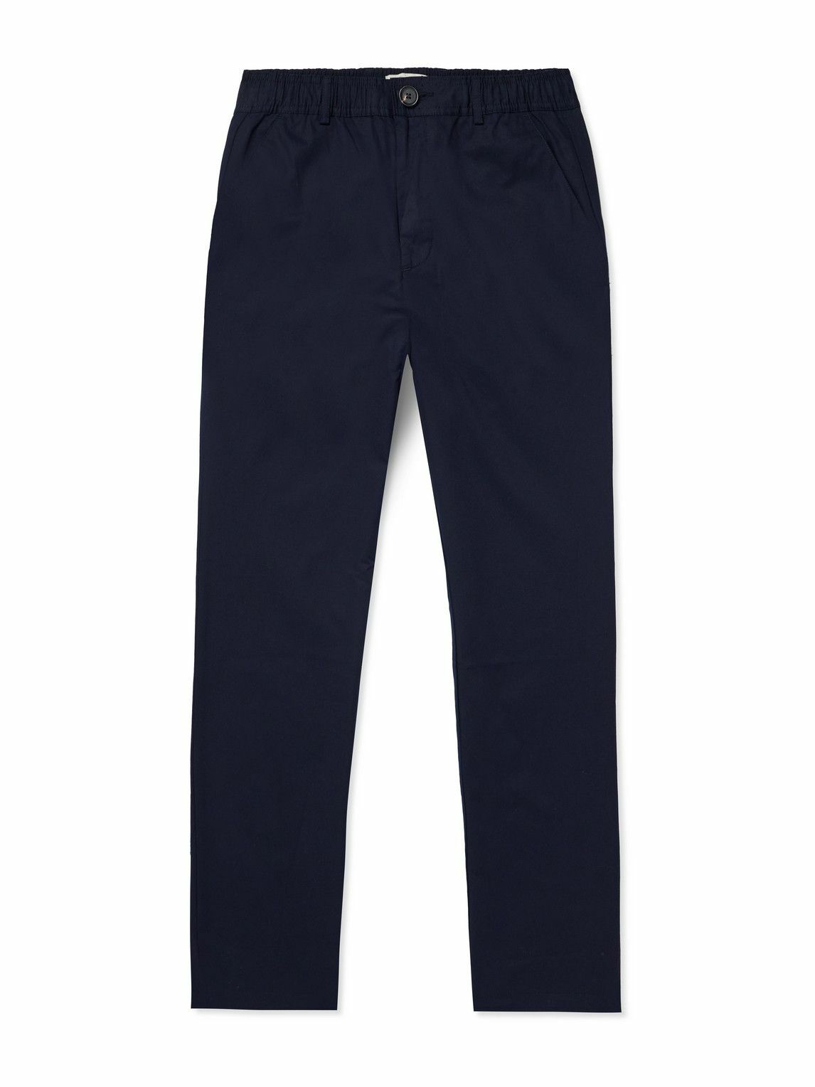 Oliver Spencer - Ashdown Straight-Leg Cotton-Twill Trousers - Blue ...