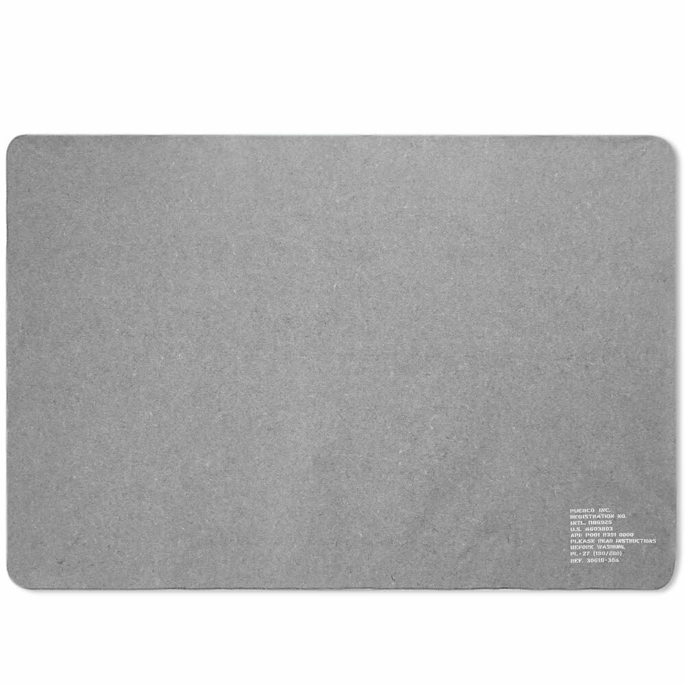 Puebco Recycled Wool & Cotton Felted Blanket in Grey Puebco