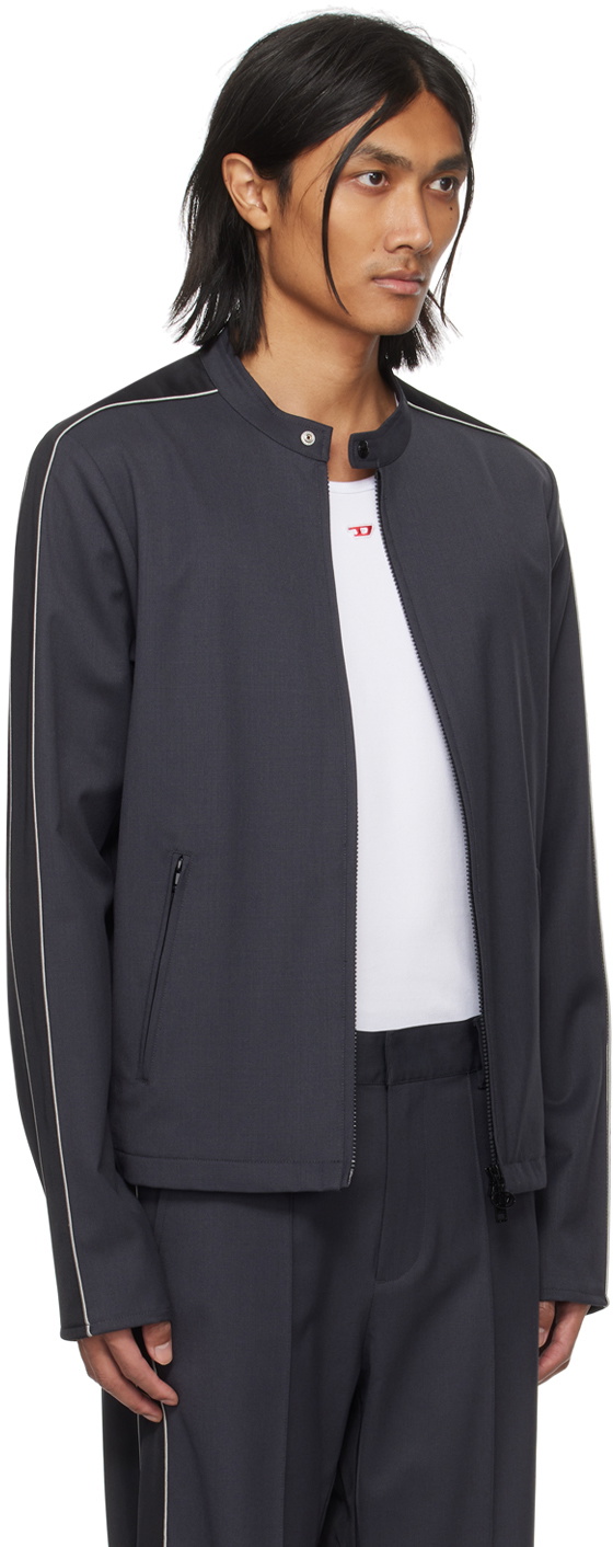 Diesel Gray & Black J-Devlin Jacket Diesel