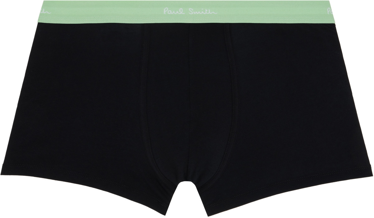 Paul Smith Three-Pack Black Contrast-Waist Boxer Briefs Paul Smith