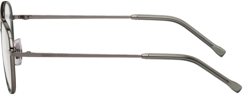 Kenzo Silver Aviator Glasses Kenzo