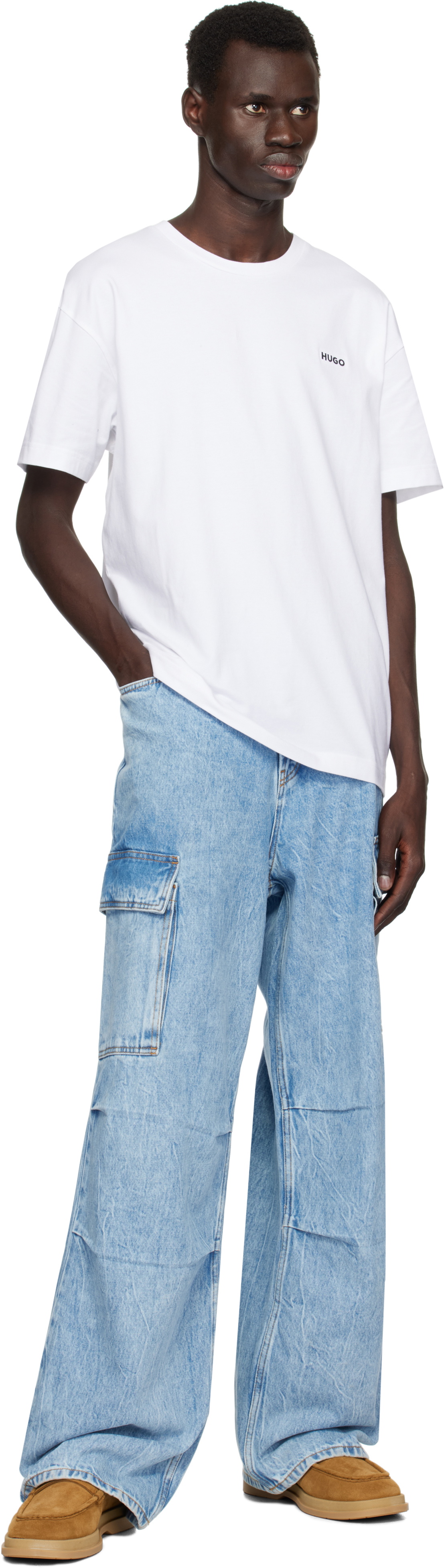 Hugo Tan Suede Loafers