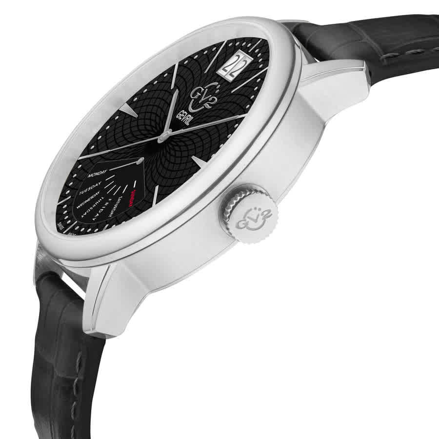 GV2 by Gevril Rovescio Black Dial Mens Watch 56201 GV2 by Gevril