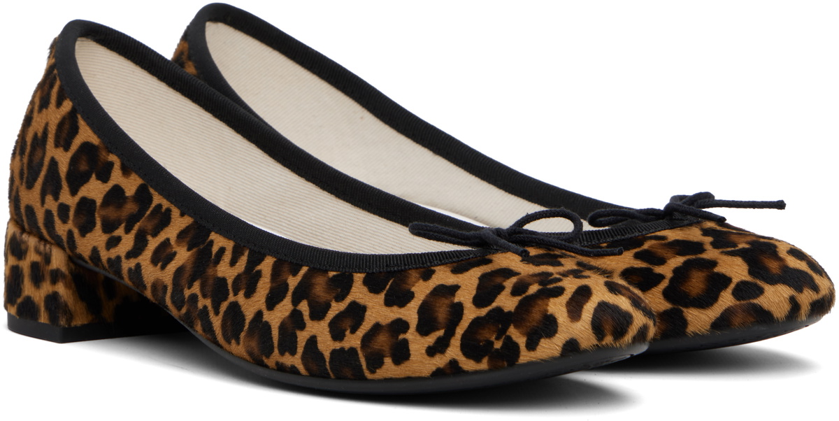 Repetto Brown Camille Ballet Rubber-Sole Heels Repetto