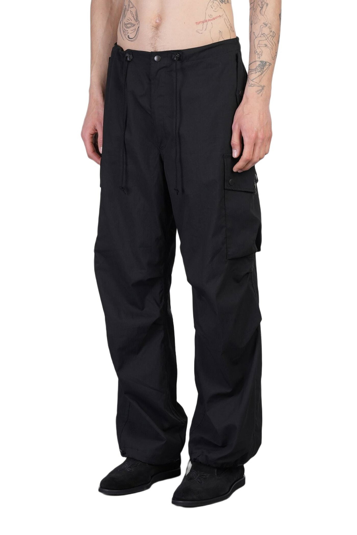 Needles Pants In Black Cotton Needles