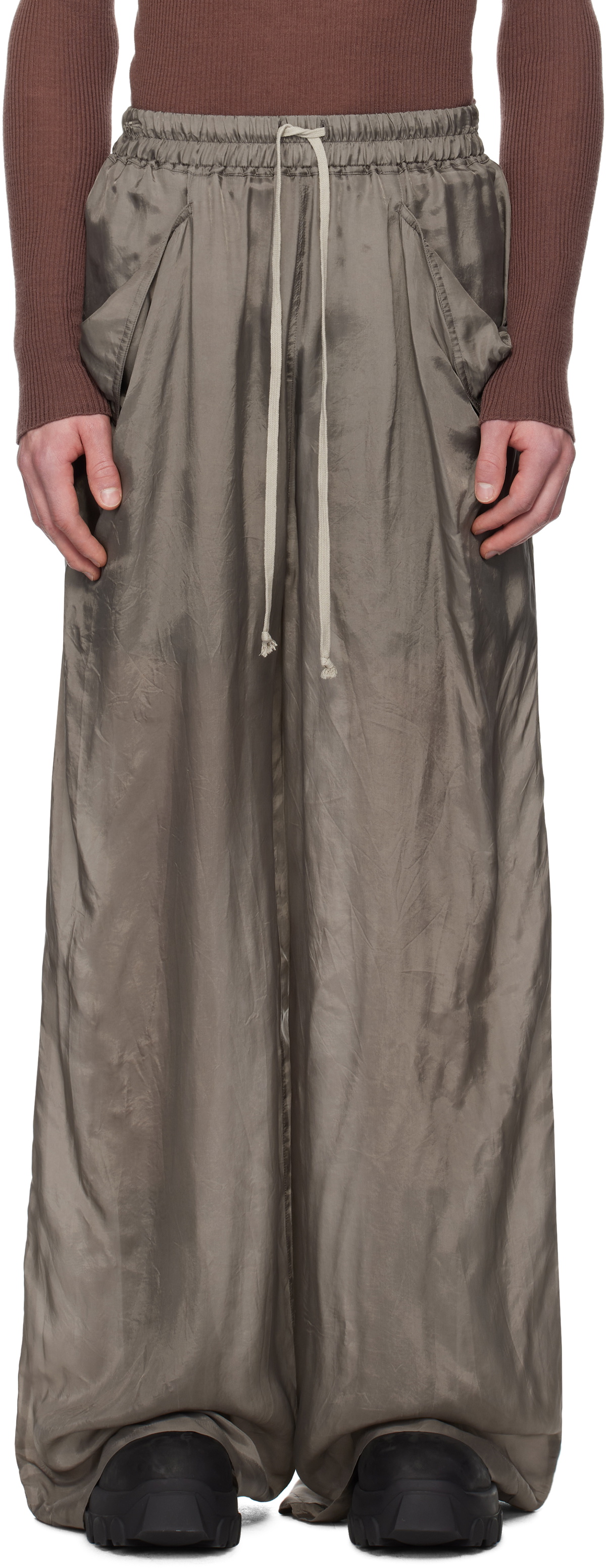 Rick Owens Gray Hollywood Lido Trousers Rick Owens