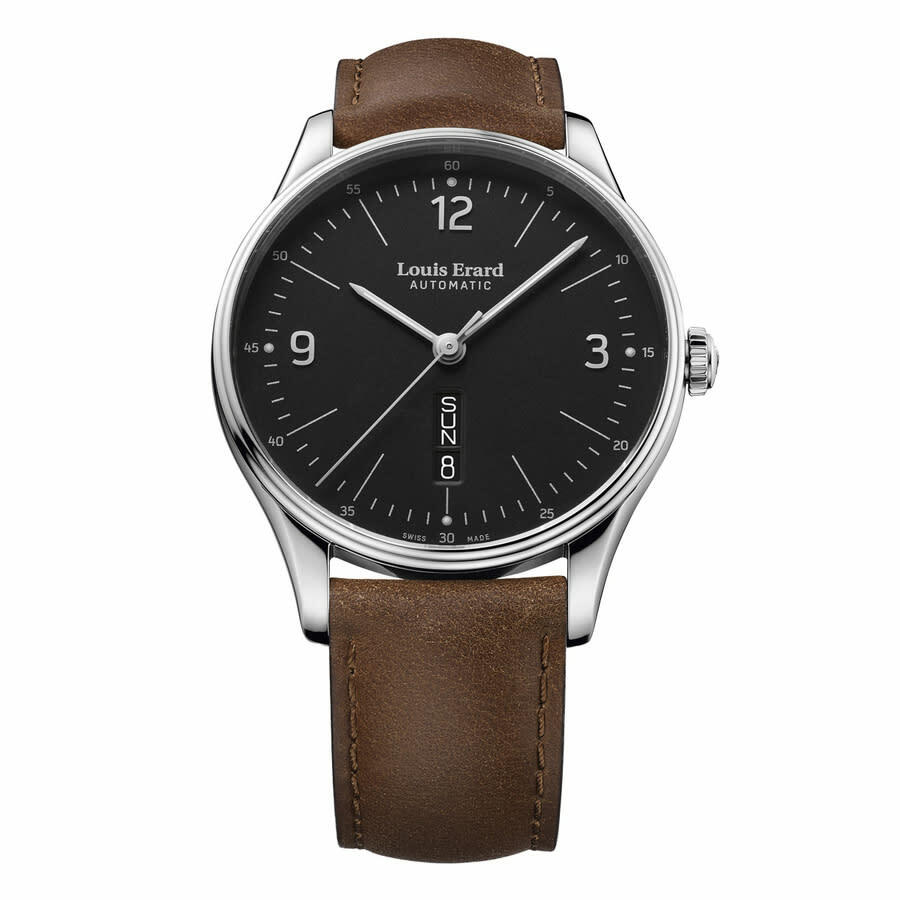 Louis Erard Heritage Automatic Black Dial Mens Watch 72288AA02.BVA01 ...