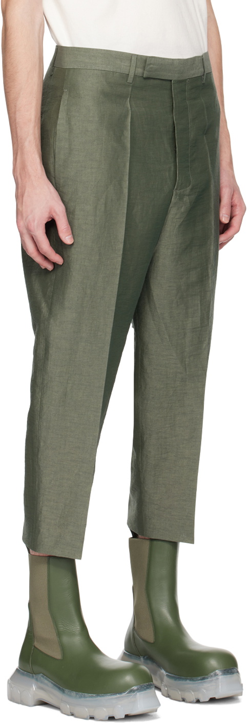 Rick Owens Green Astaires Trousers Rick Owens