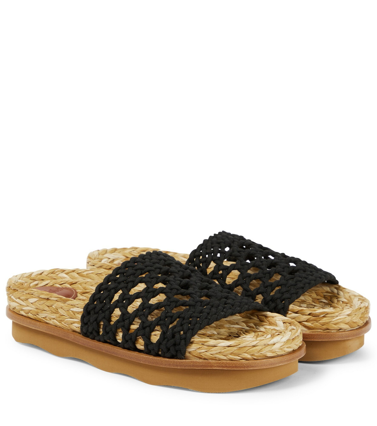 Chloe - Wavy woven slides Chloe