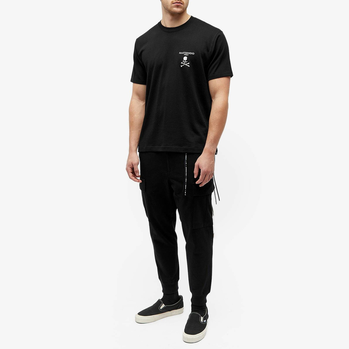 MASTERMIND WORLD Men's Loopwheel T-Shirt in Black MASTERMIND WORLD