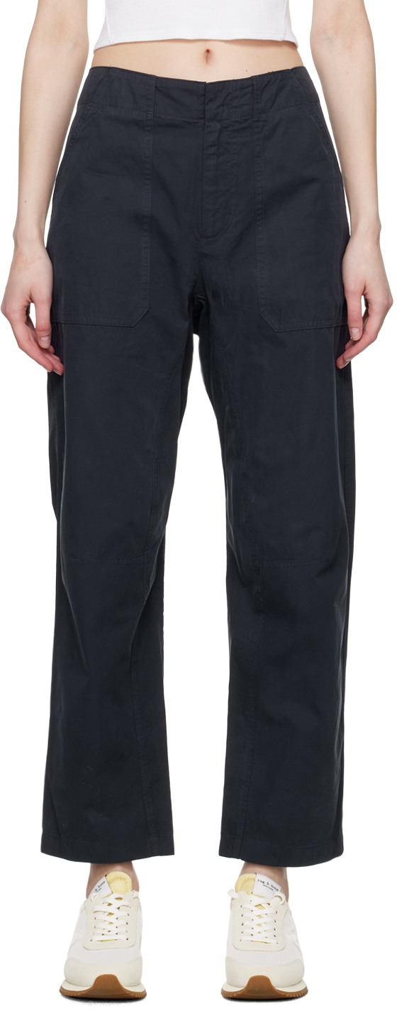 rag & bone Blue Leyton Trousers Rag and Bone