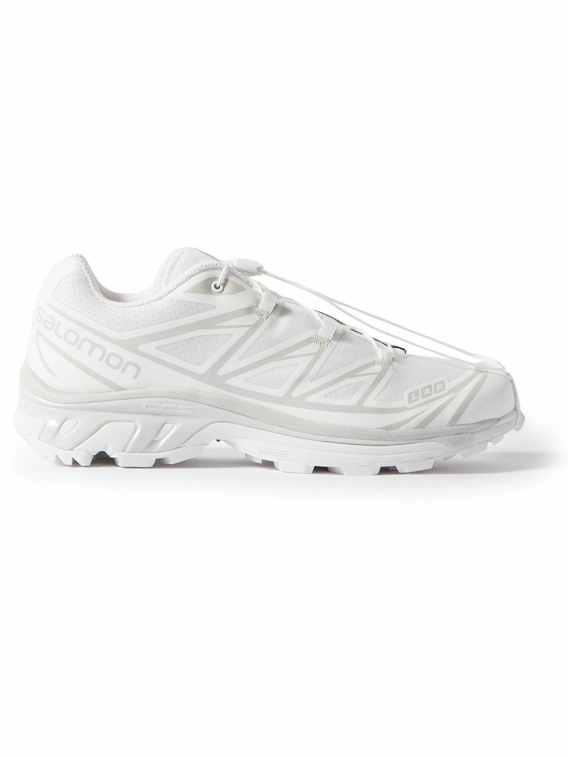 Salomon - XT-6 Advanced Rubber-Trimmed Mesh Sneakers - White Salomon